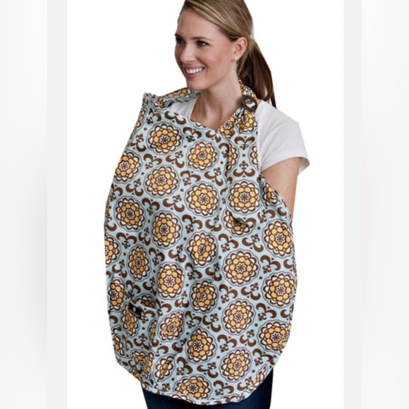 balboa baby | Tops | Balboa Baby Nursing Cover Siri Blue And Yellow ...